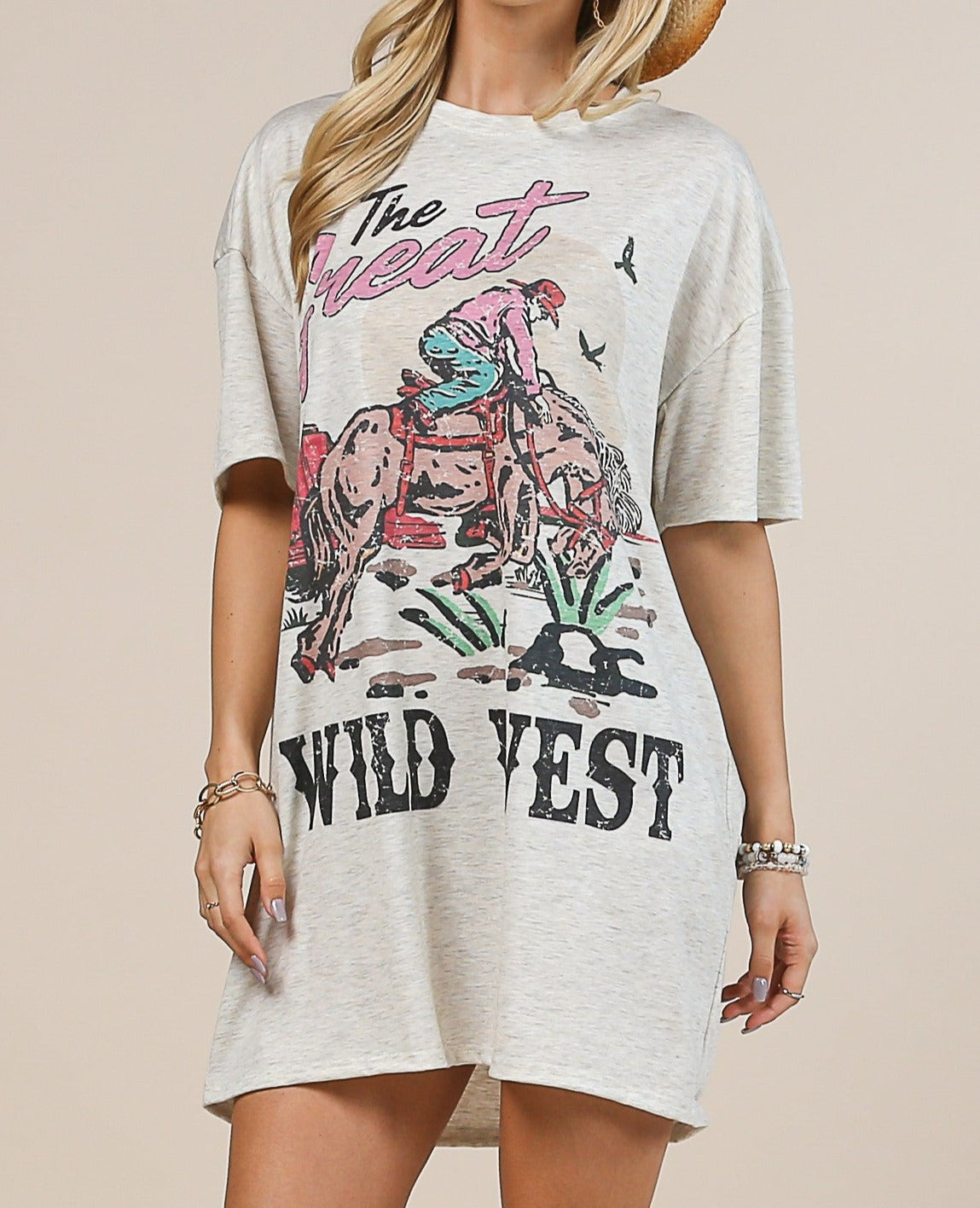 Wild West Graphic Tshirt Dress Shop The Pug