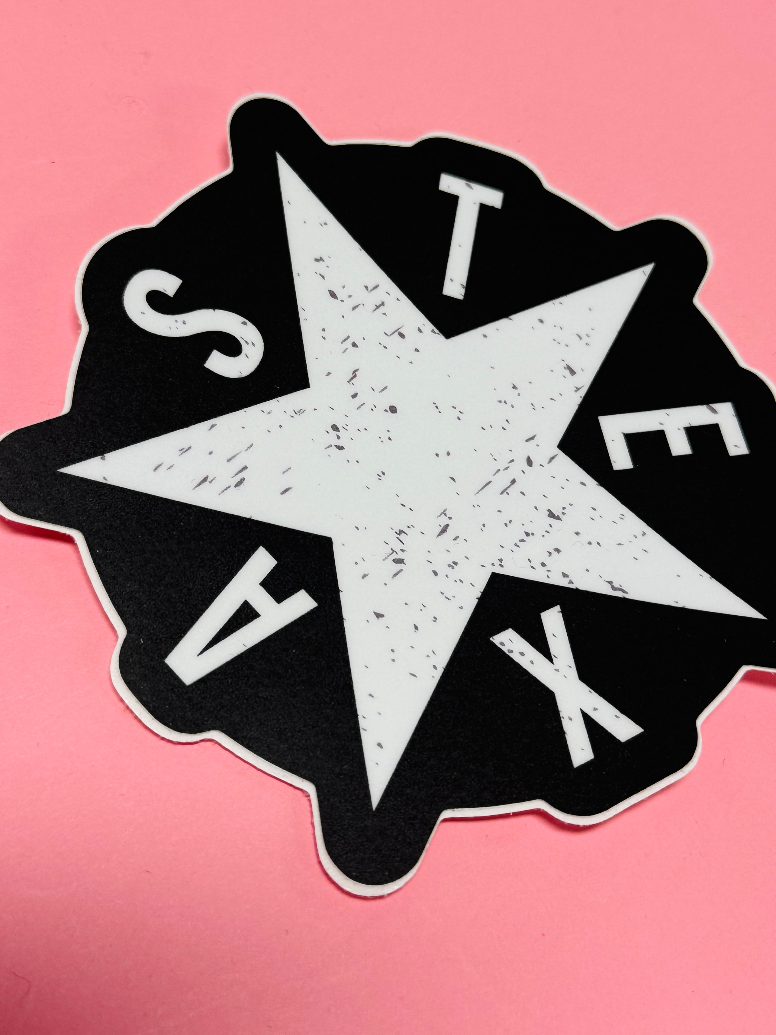 Texas Lone Star Bumper Sticker in Black – Shop The Pug