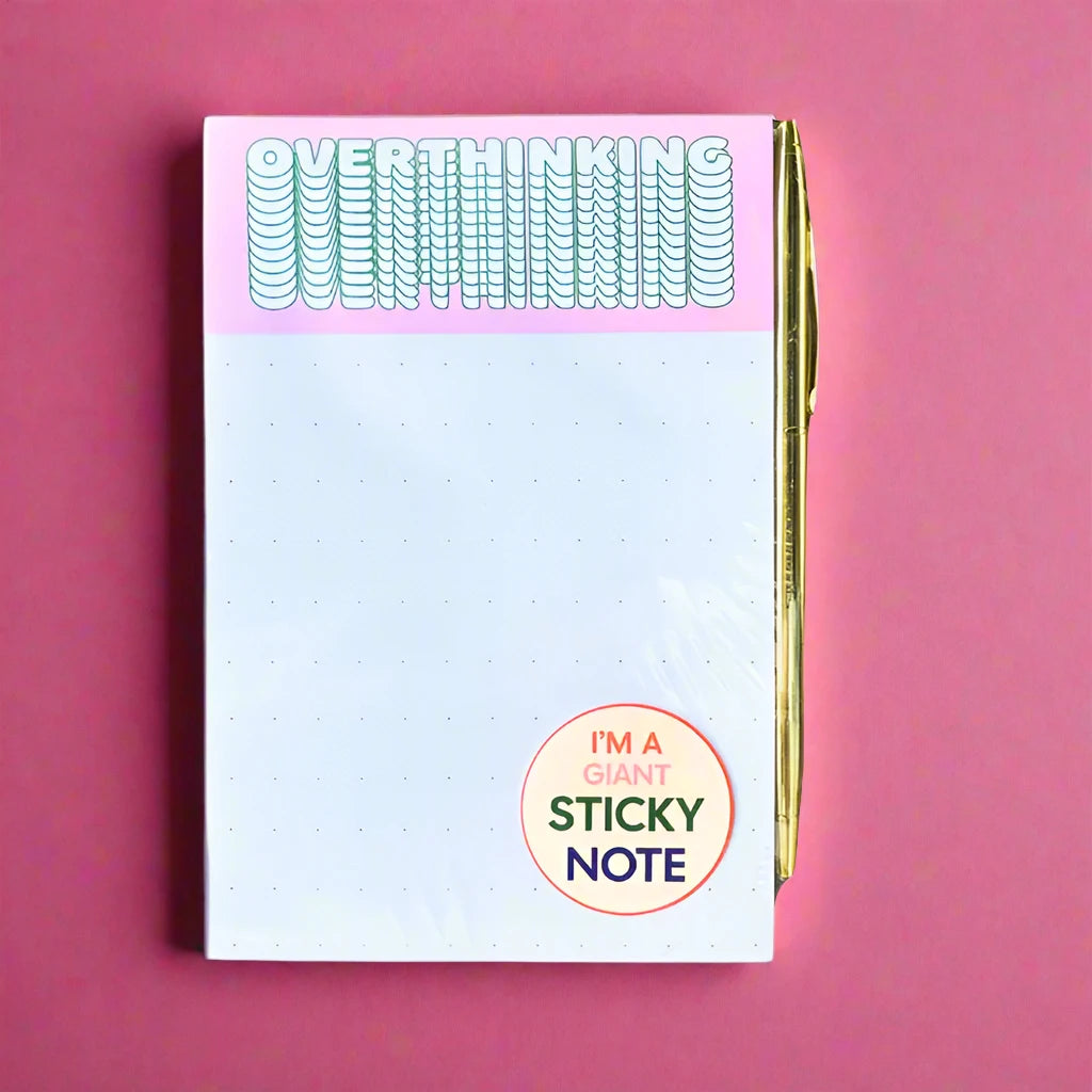 Overthinking Notepad Sticky Note – Shop The Pug