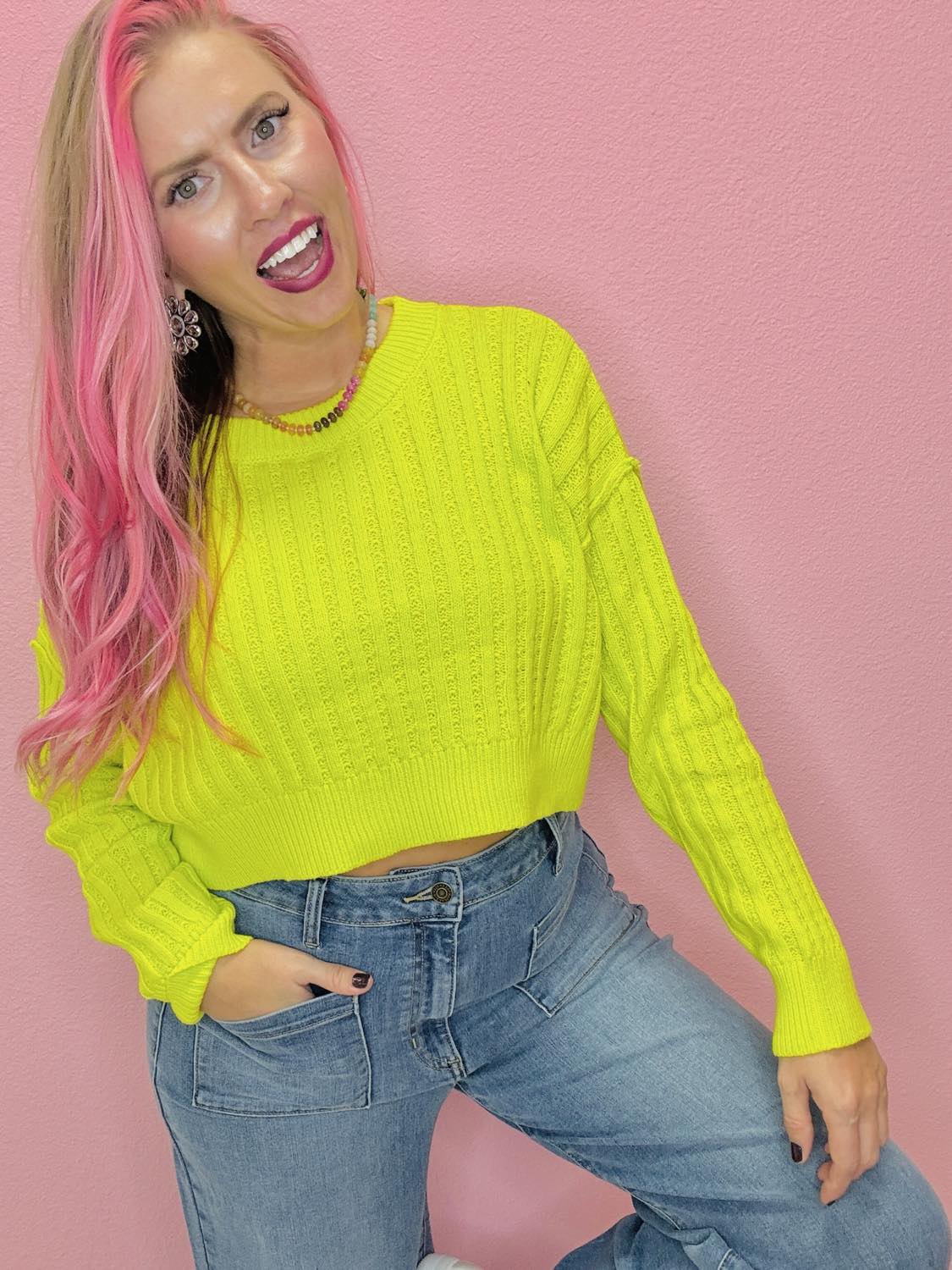 The Bethani Ribbed Crop Sweater – Shop The Pug