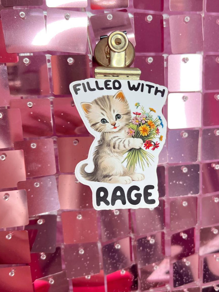 Filled with Rage Sticker Decal – Shop The Pug