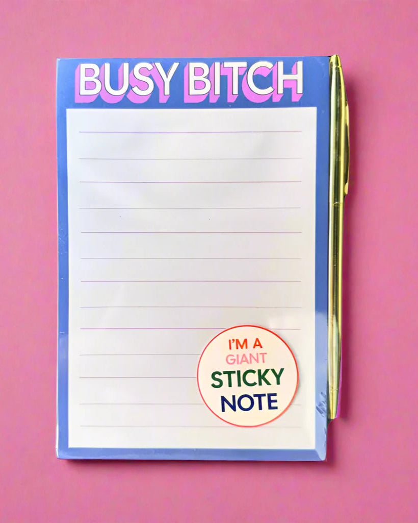 Busy Bitch Sticky Note – Shop The Pug