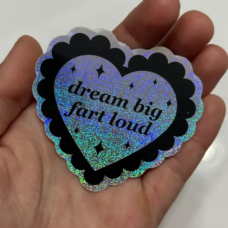 Dream Big Fart Loud Pixie Dust Sticker – Shop The Pug