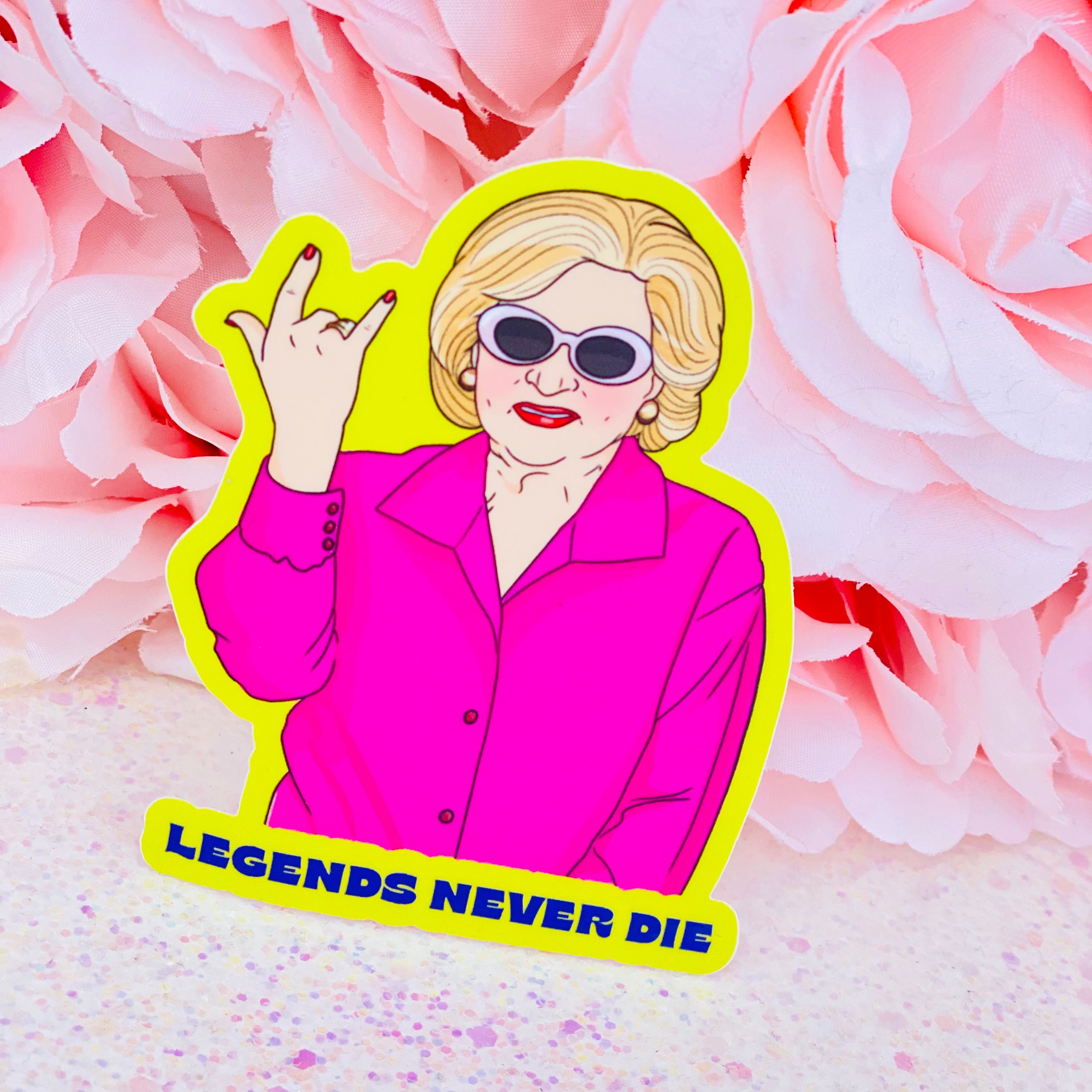 Betty Legends Never Die Sticker – Shop The Pug